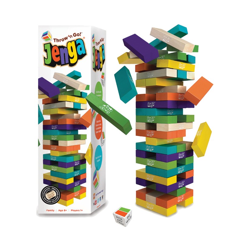 Jenga Throw ‘n Go! – Nuts For Candy & Toys